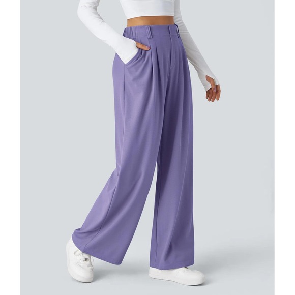 HALARA | Pants & Jumpsuits | Halara Flex High Waisted Wide Leg Waffle ...